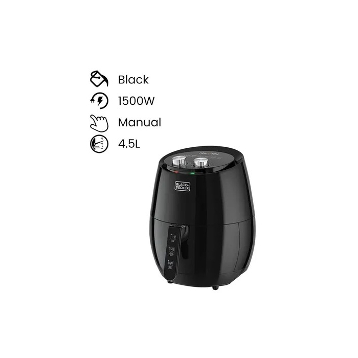 Black & Decker AF350-B5 Aerofry Air Fryer, 4.5L - Black (international ...