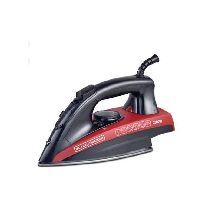Black + Decker Steam Iron, 2200 Watt, Black*Red - X2200-B5