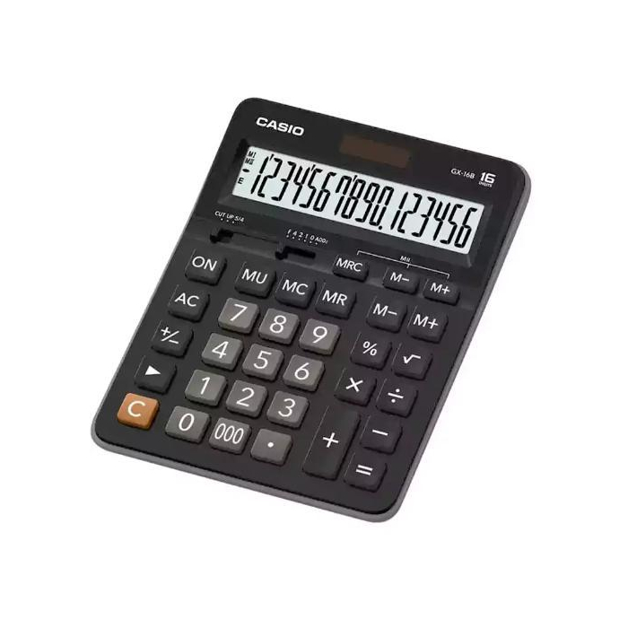 Casio GX-16B Desktop Calculator, Black, 16 Digits