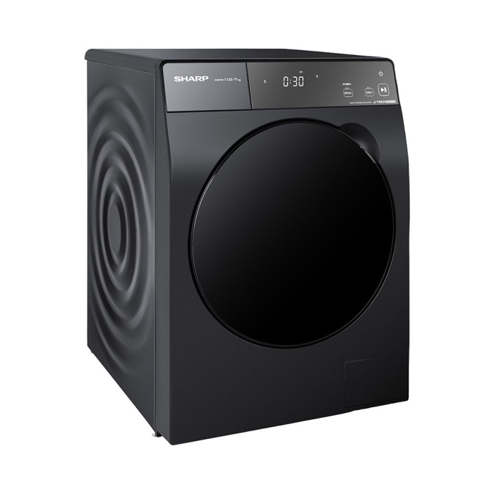 SHARP K-PRO Washing Machine Fully Automatic 11 Kg - 7 Kg Dryer Inverter Dark Grey ES-DP114KLE-G